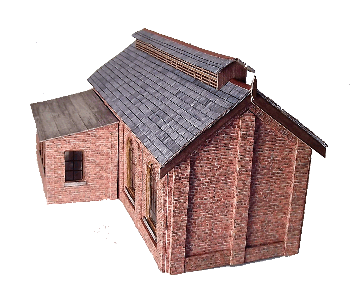 OO-12 BRICK ENGINE SHED | threedk