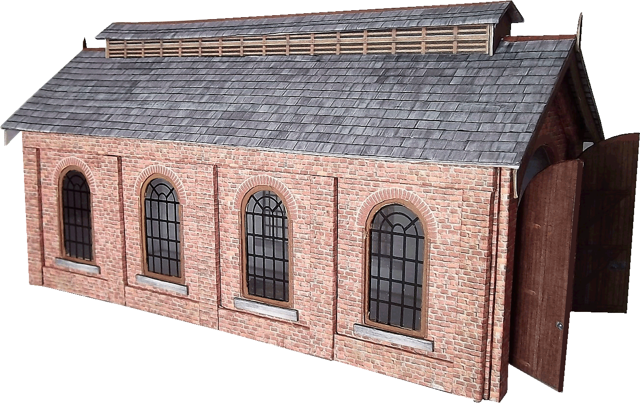 OO-12 BRICK ENGINE SHED | threedk