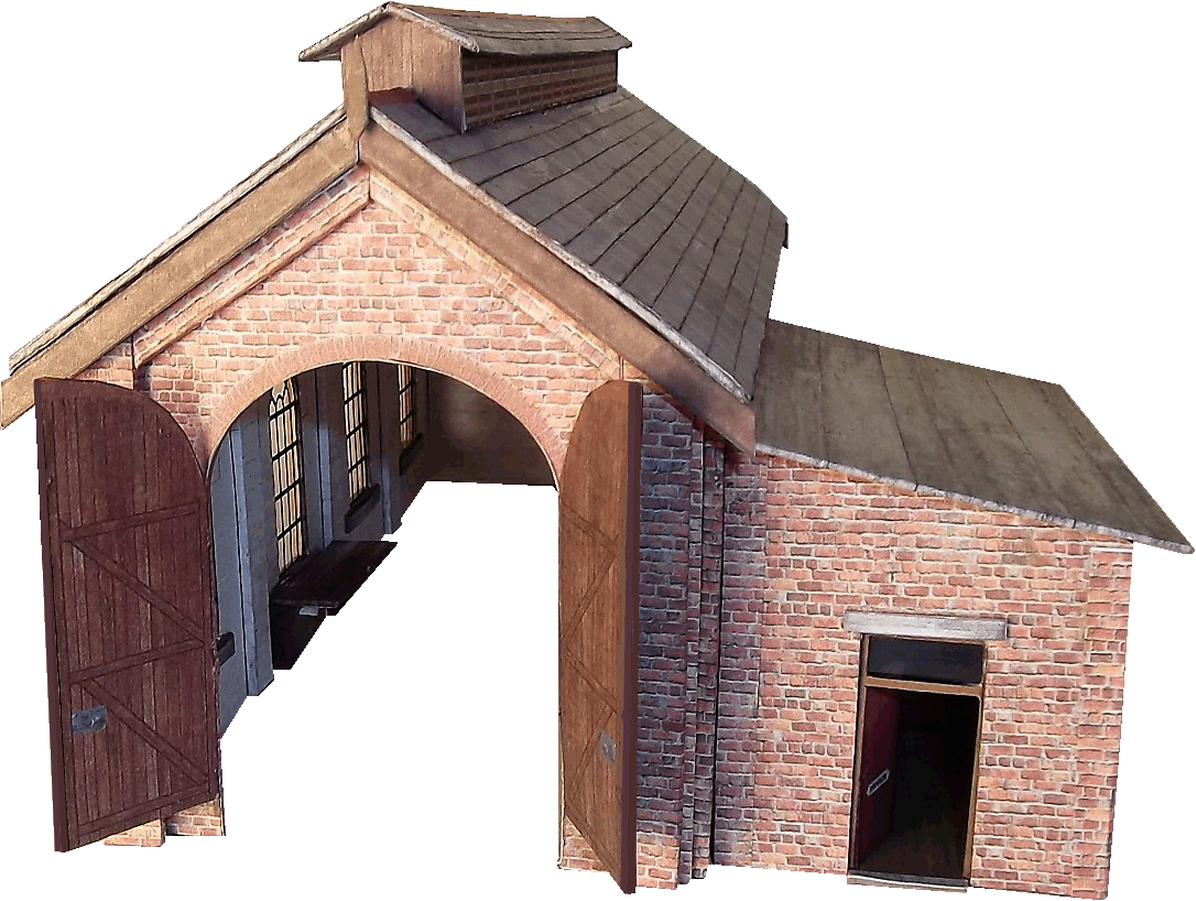 OO-12 BRICK ENGINE SHED | threedk