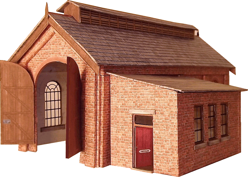 OO-12 BRICK ENGINE SHED | threedk
