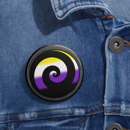 Nonbinary Hypno Button | Hypnotic Aphrodite