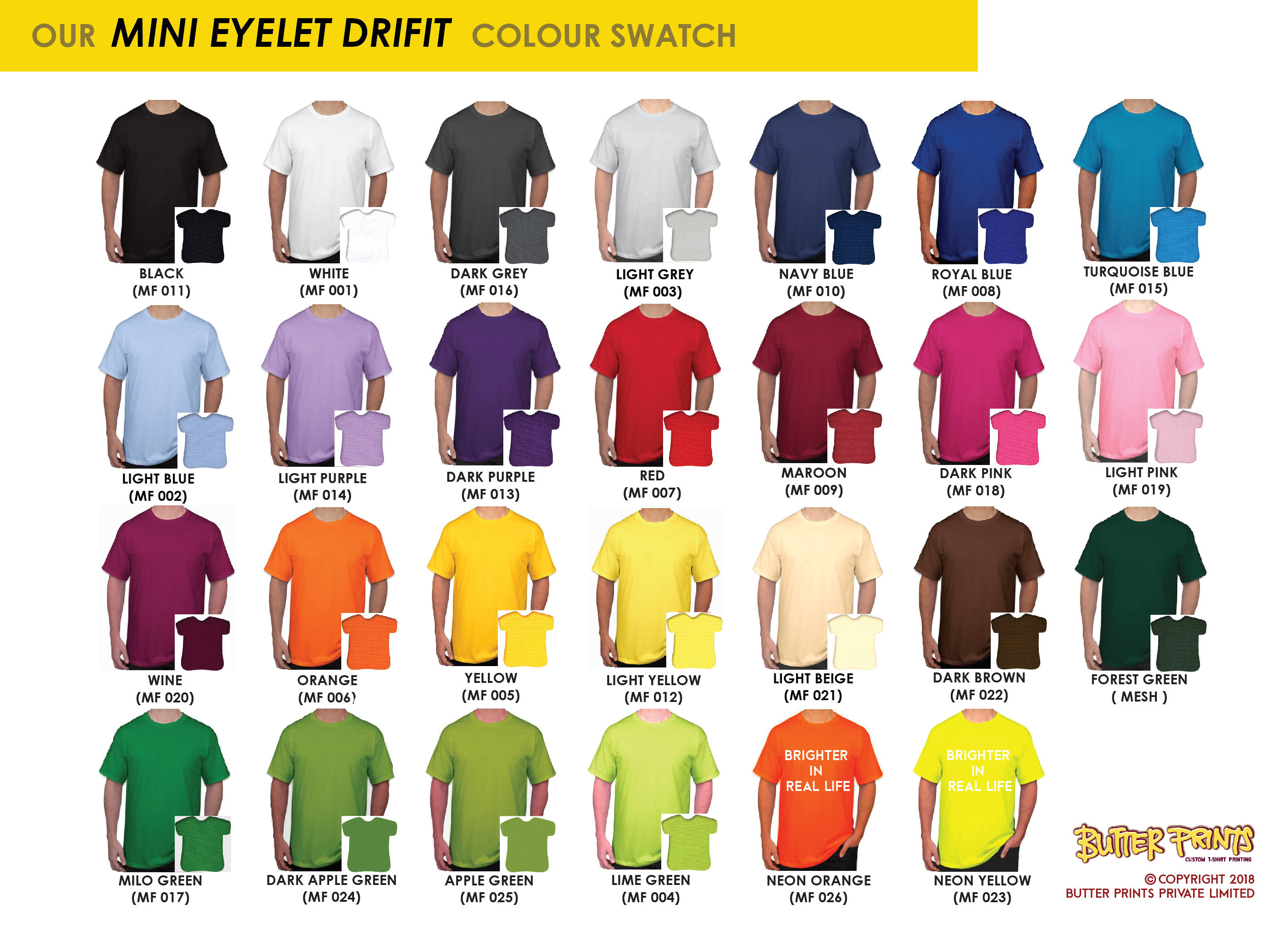 Mini Eyelet Drifit Roundneck Tees