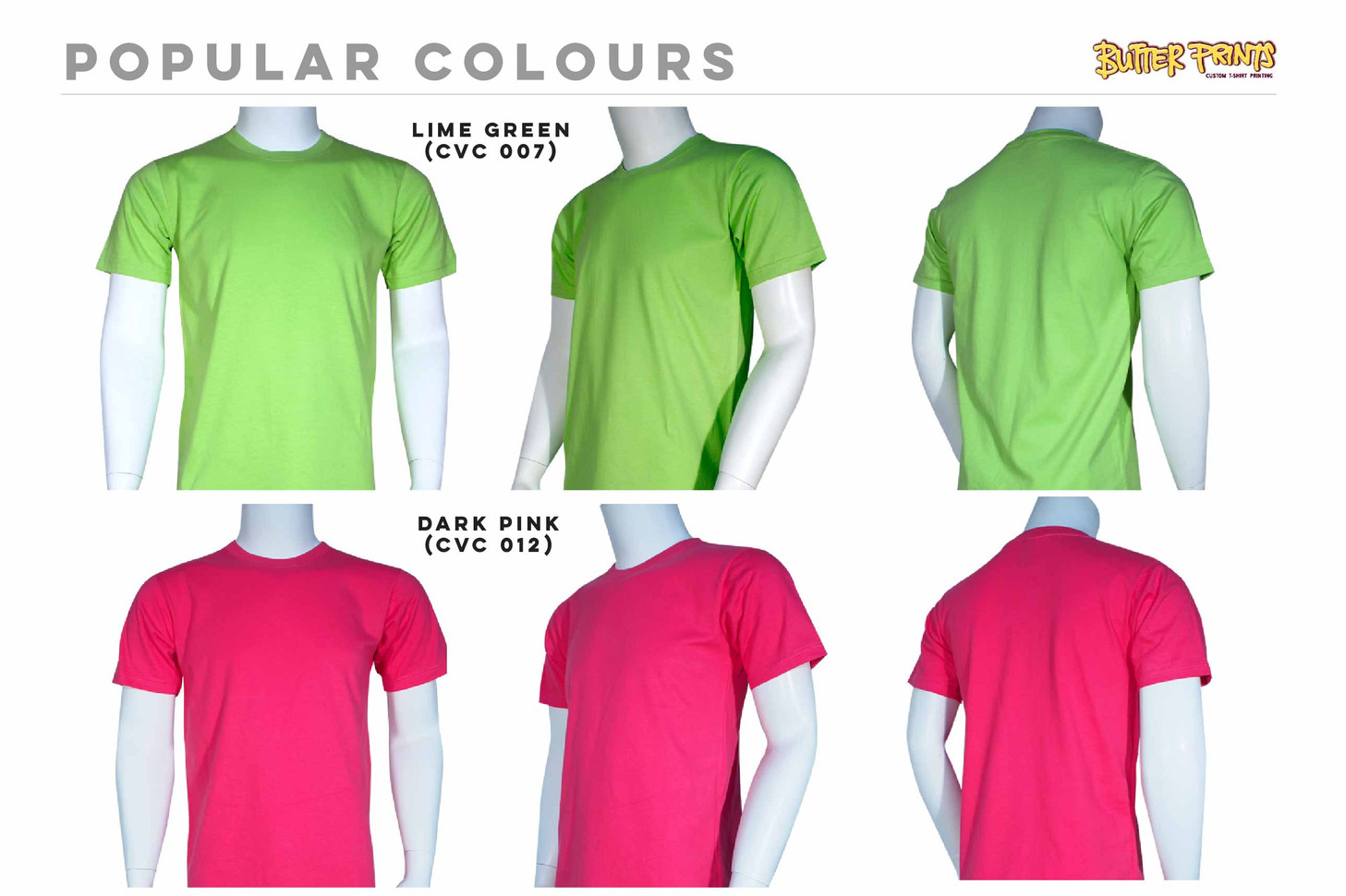 Basic Custom Cotton T-shirts | Butter Prints