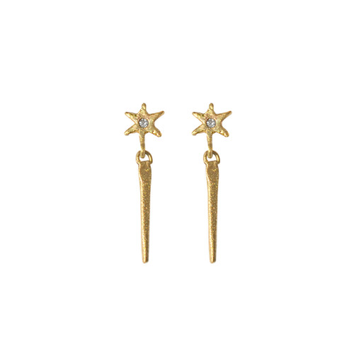 MEDIUM STARCICLE DROP EARRINGS | Acanthus Jewelry