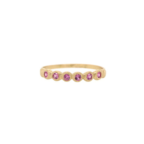pink sapphire 'porch skimmer' ring | Maxs Jewelry