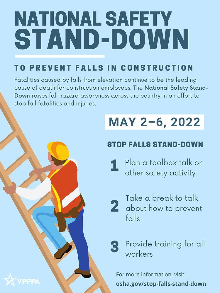 Save the Date! National Safety Stand-Down to Prevent Falls in ...