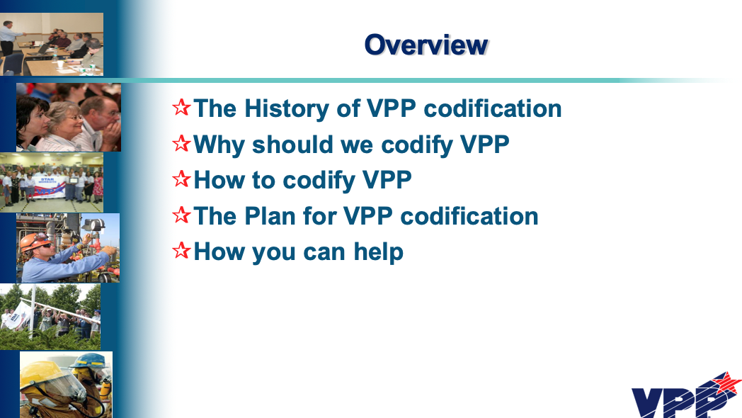 Why Codify VPP Materials for Regional Conferences