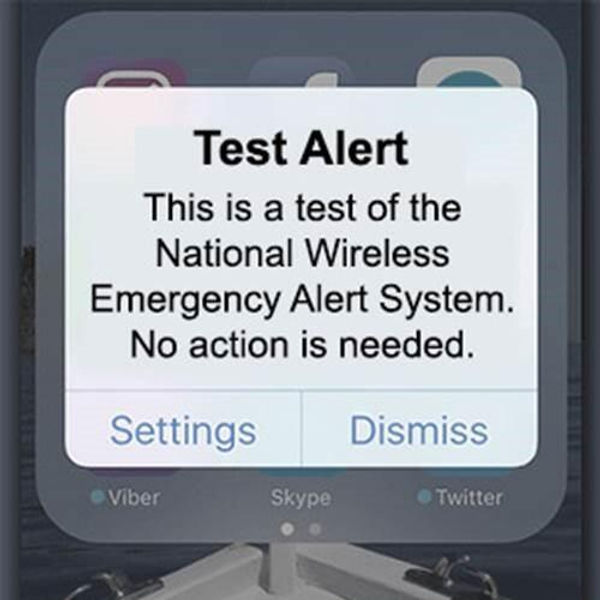 Nationwide Emergency Alert Test - Today!