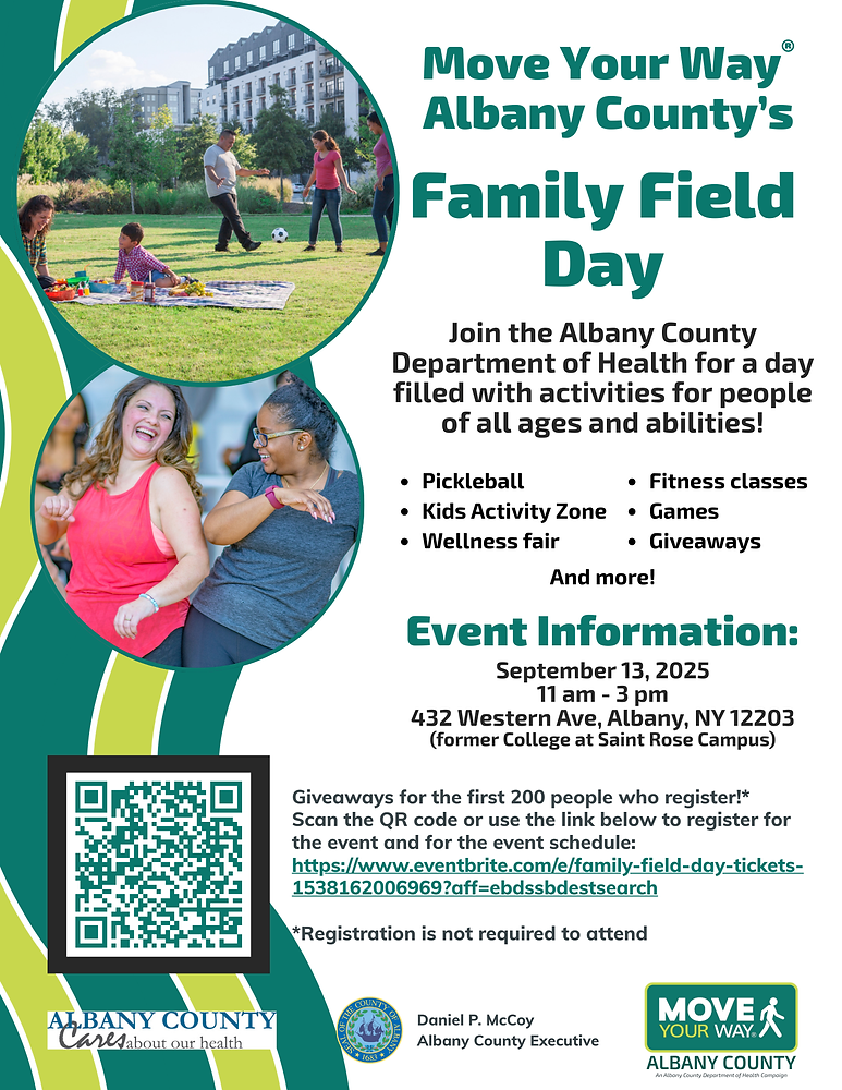 Move Your Way - Albany County’s Family Field Day