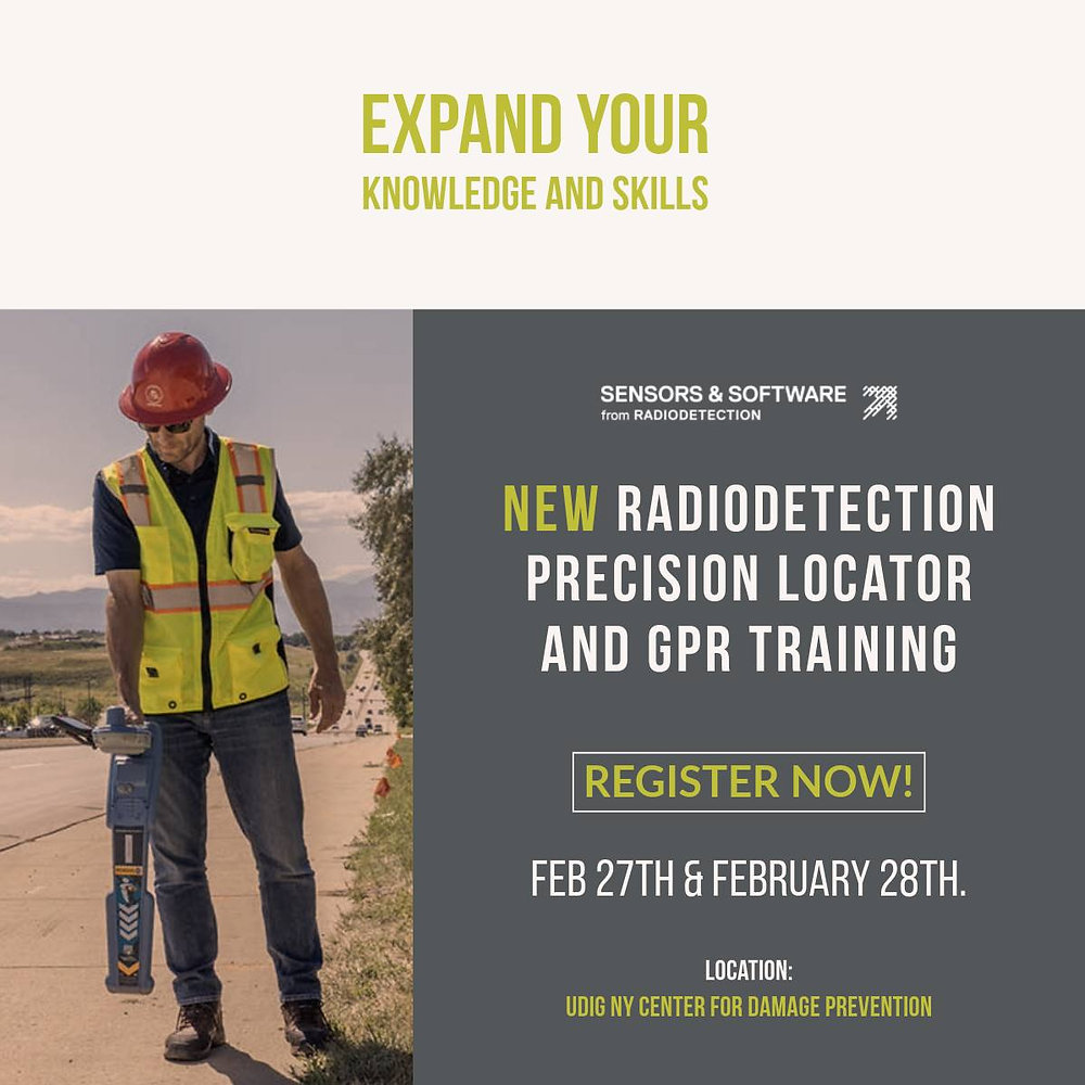 Radiodetection Precision Locator and GPR Training Courses