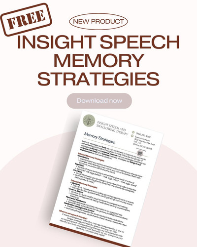 Insight Speech Memory Strategies | Insight Speech and Swallowing Therapy
