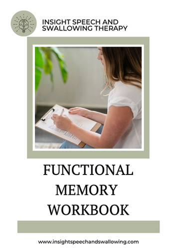 Functional Memory Workbook Grocery Freebie | Insight Speech and ...