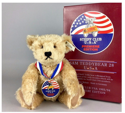 Steiff Club Patriotic Sam Bear #420801 | Teddys