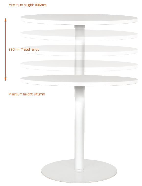 Gas Lift Table Base | Summit WF
