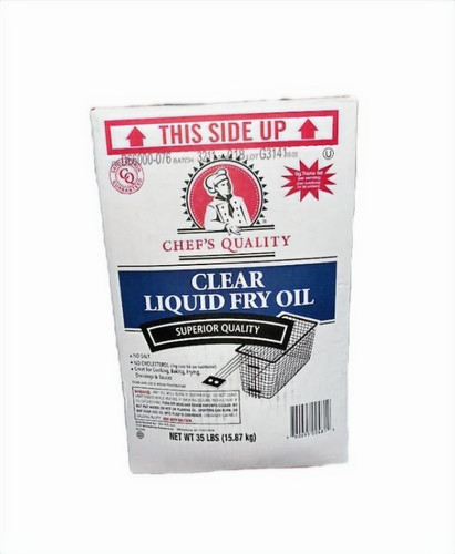 Chef's Quality - Clear Liquid Fry Oil 35 Ib. | Hector Produce Corp.
