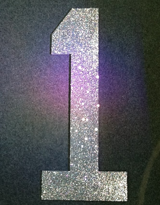 SURREY SOUND & LIGHT (Epsom) - Large Glitter Numbers & Letters Hire