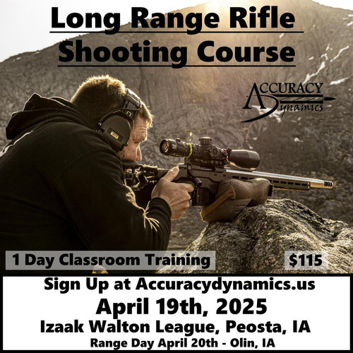 April 19th, 2025 - Dubuque Area + Range Day | Accuracy Dynamics