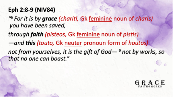 GRACE: FAITH & WORKS (Part 2) The Biblical Basis