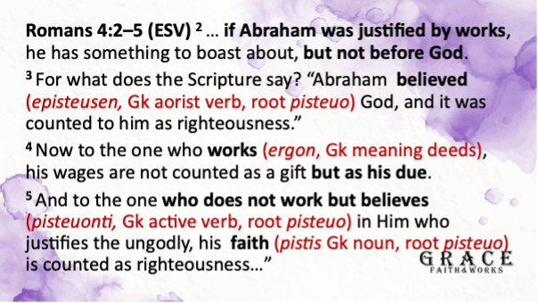GRACE: FAITH & WORKS (Part 2) The Biblical Basis