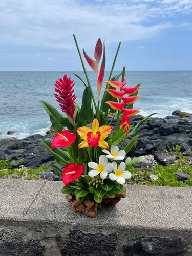 Large Tropical Big island flowers | Nana's Clay Flowers