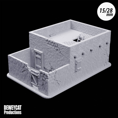 WWII Middle East House A | Bunker Miniatures