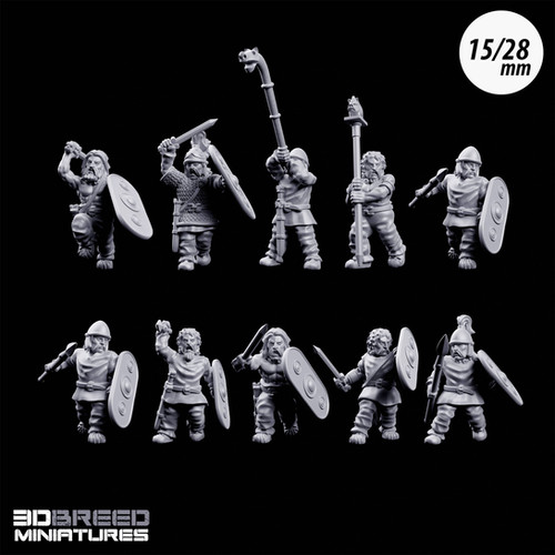 Celtic Warriors (Pack A) | Bunker Miniatures