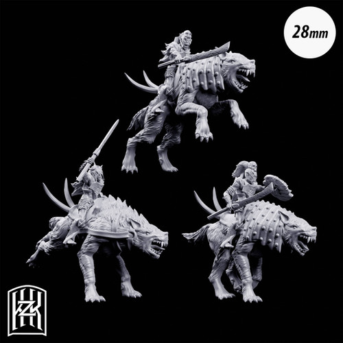 Dire Wolf Sword Riders | Bunker Miniatures