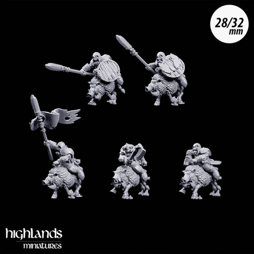Orc Boar Riders | Bunker Miniatures