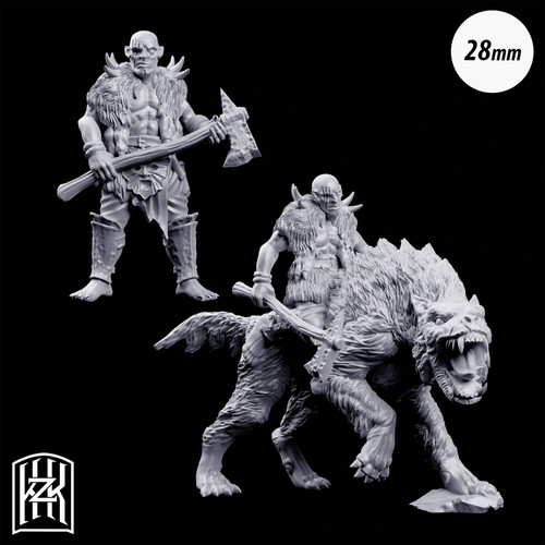 Wild Orc Beast Master | Bunker Miniatures