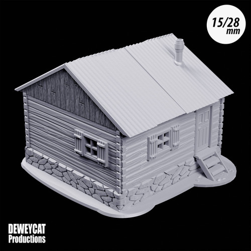 WWII Eastern European Metal Roof House B | Bunker Miniatures
