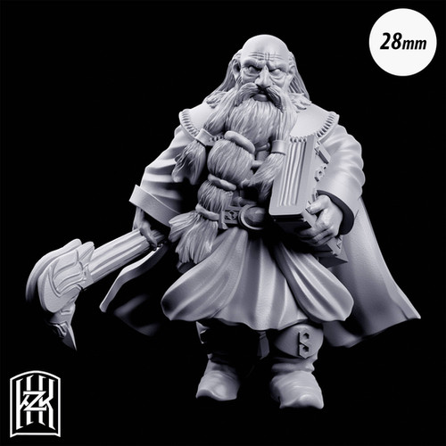 Dwinnir Greybeard the Dwarven Lore Master | Bunker Miniatures