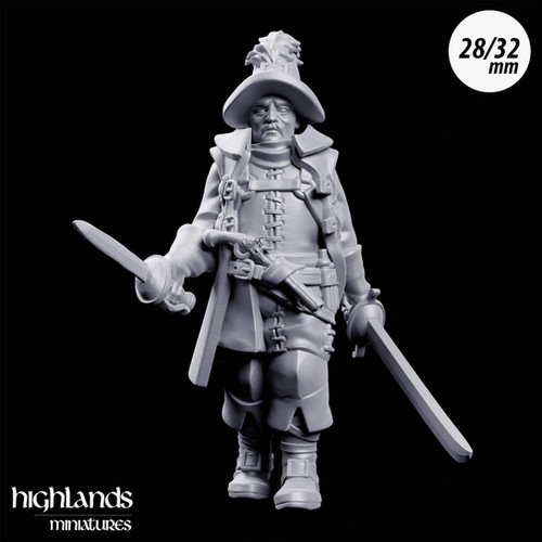 Inquisitorial Witch Hunter with Blades | Bunker Miniatures