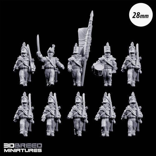 28mm Napoleonic British Rifles | Bunker Miniatures