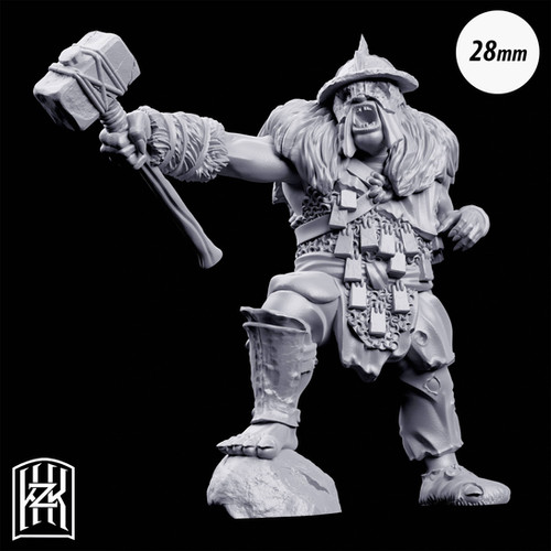 Half Troll Captain | Bunker Miniatures