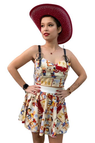 Upcycled 2-Piece Matching Set – Lil' Cowpokes Western Y2K Print ...