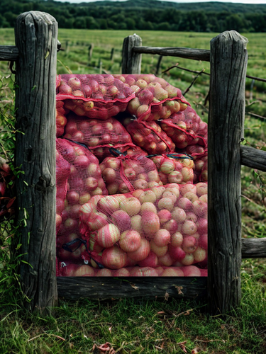 Red Mesh Deer Apple Bags – The Farmer’s Best Friend for Easy ...