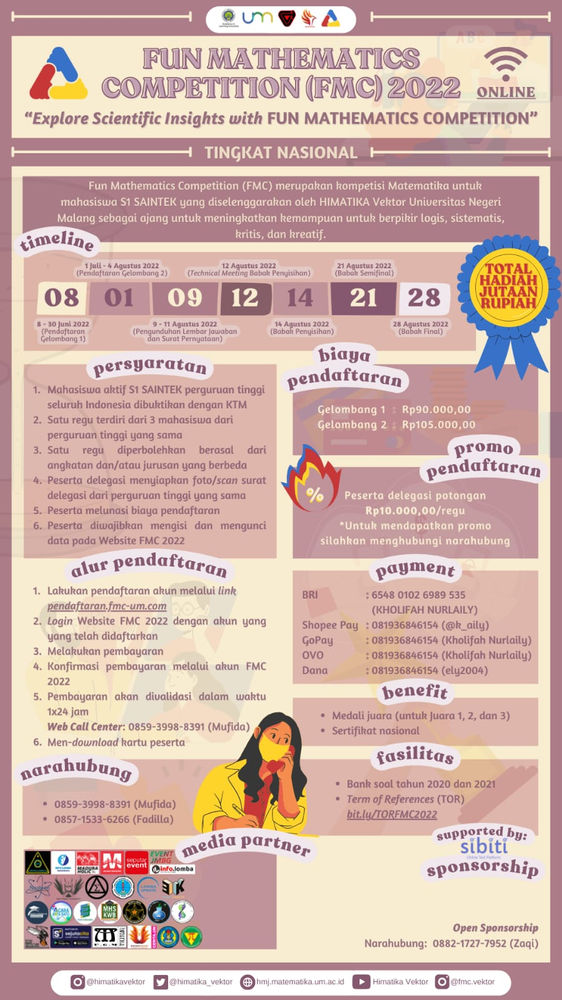 🔥[[PENDAFTARAN FUN MATHEMATICS COMPETITION 2022]]🔥 | seputarevent