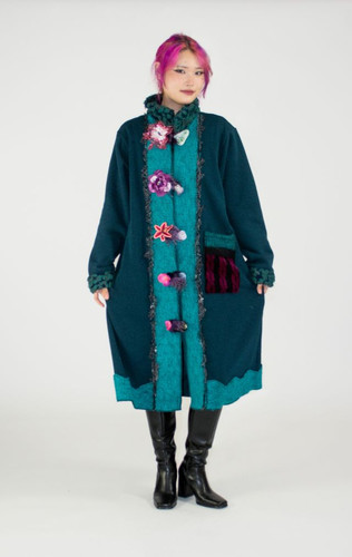 Teal Garden Coat | Lee Andersen
