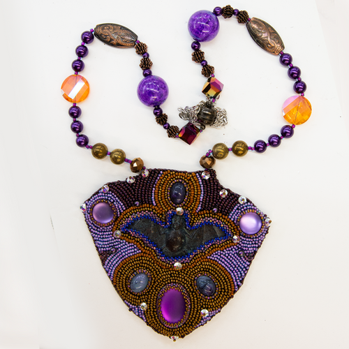 Batty Purple Necklace | Lee Andersen