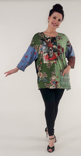 Green Geisha Treasure Tunic | Lee Andersen