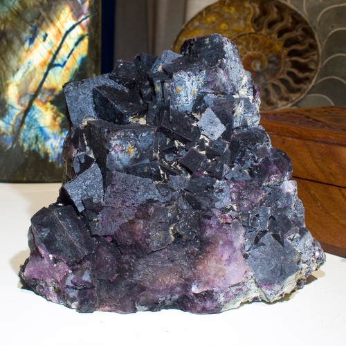 Deep Purple Fluorite - Hardin County, Illinois | Studio Mineralia
