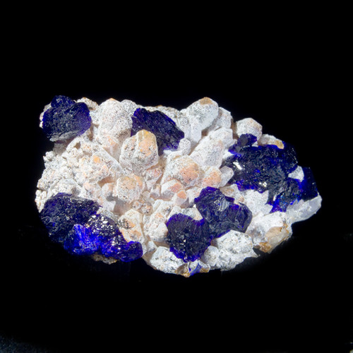 Azurite on Quartz - Zoila Mine, Mexico | Studio Mineralia