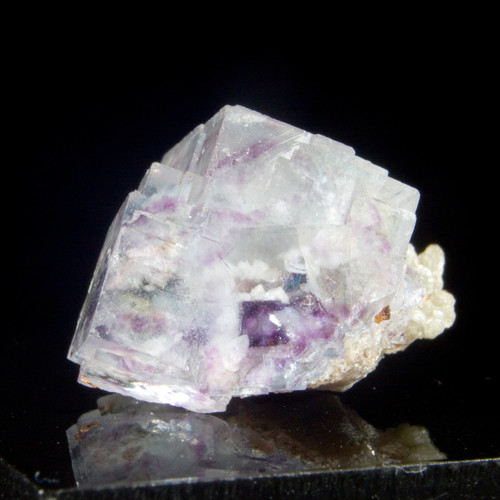 Color-Zoned Purple Eye Cubic YGX Fluorite Miniature | Studio Mineralia