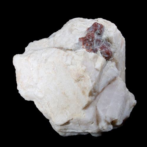 Fluorescent Red/Orange Calcite with Red Willemite. | Studio Mineralia