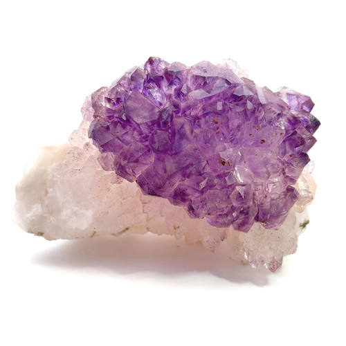 Large Amethyst Scepter Rosette on Quartz | Studio Mineralia