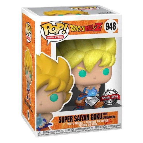 Super Saiyan Goku with Kamehameha Diamond Glitter 948 DBZ - Pop! Vinyl ...