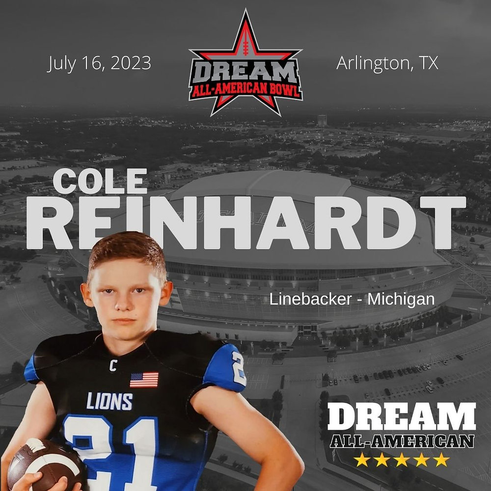 Introducing 2023 Dream All-American Linebacker, Cole Reinhardt