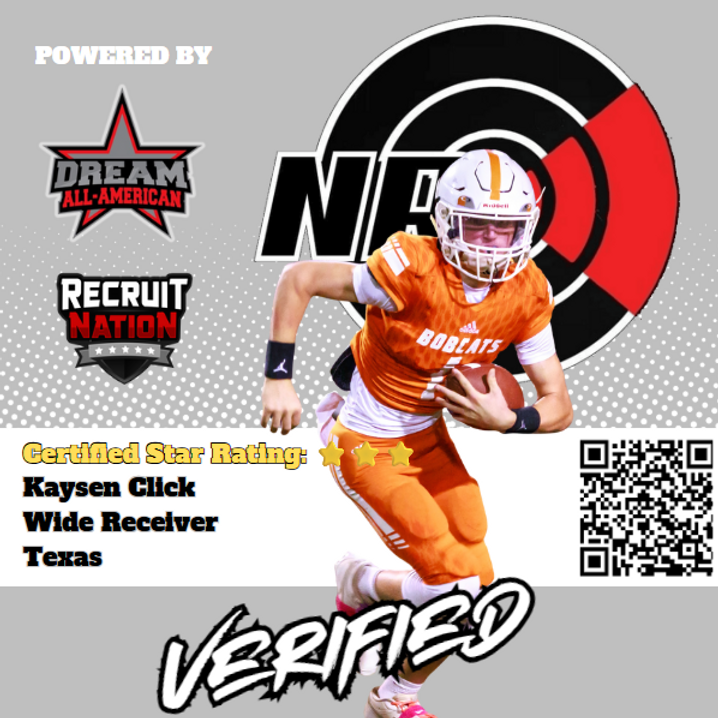Athlete Spotlight: Kaysen Click Verified As A 3-Star Prospect