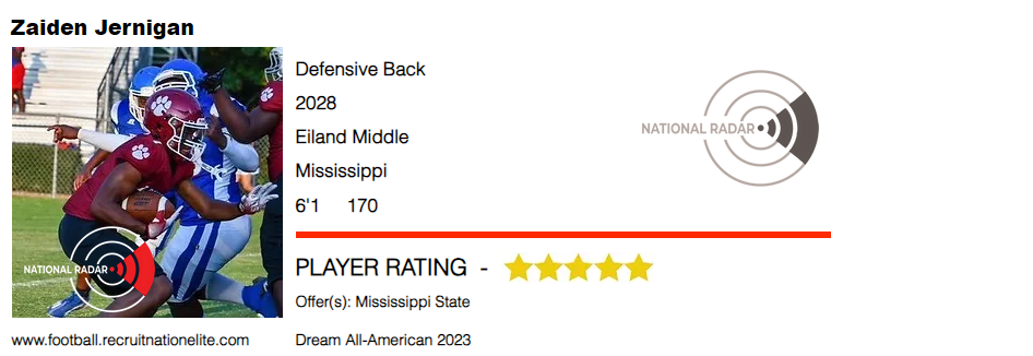 Zaiden Jernigan: Mississippi's Middle School Sensation