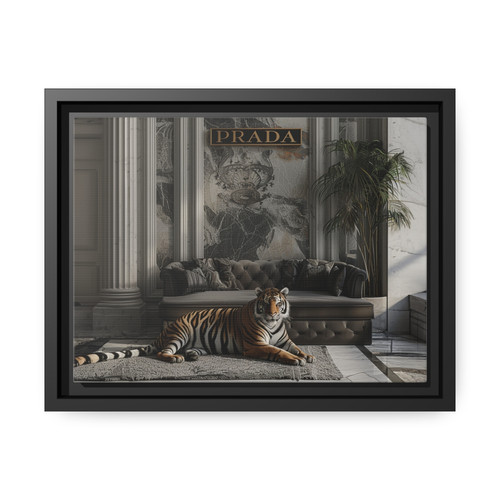 Prada Lion, Canvas, Black Frame | PASTELLE by Gabriell